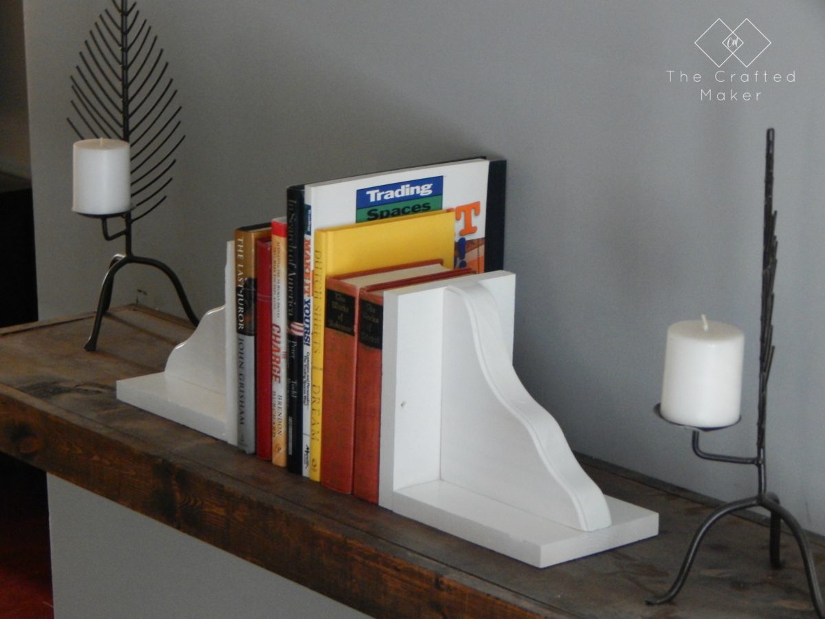 DIY Wood Bookends - The Crafted Maker