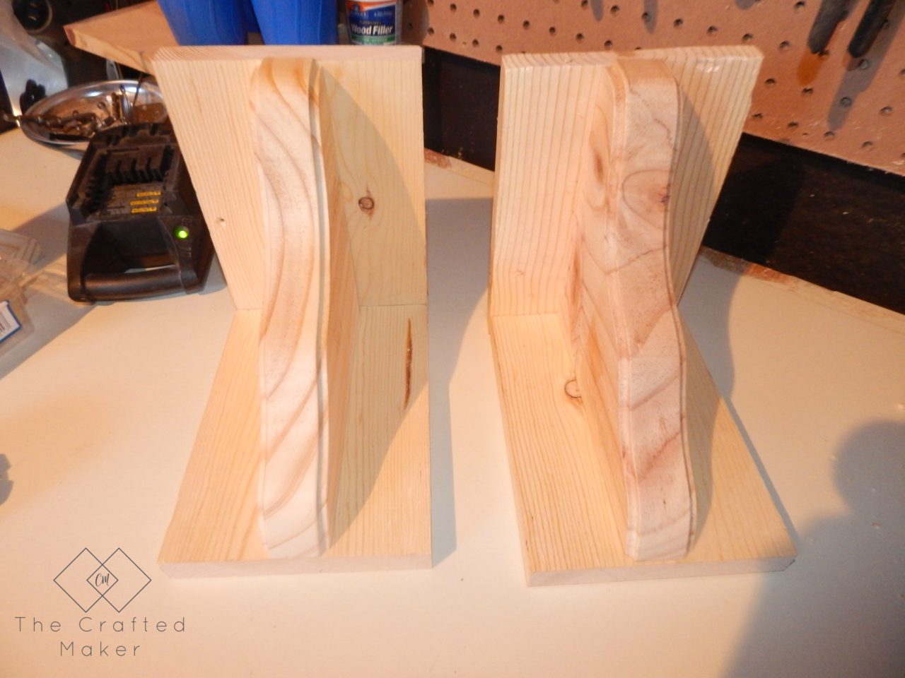 DIY Wood Bookends - The Crafted Maker