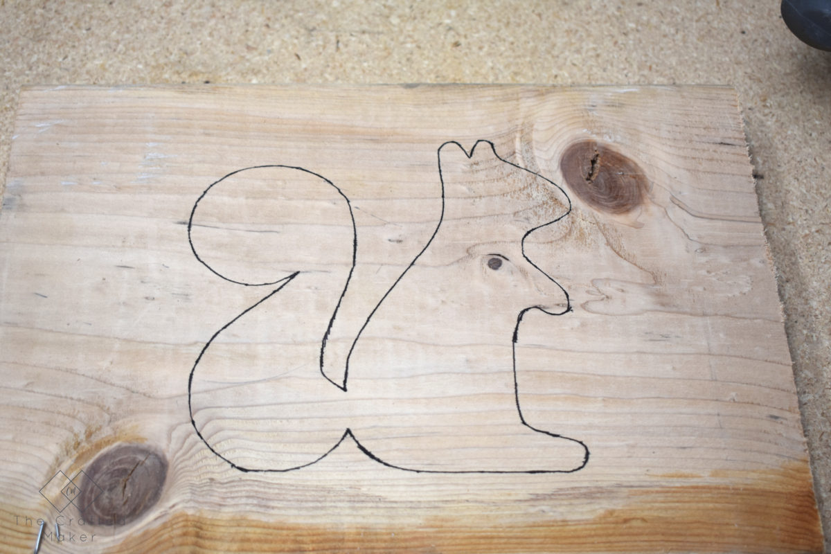 DIY Squirrel Doorstop - The Crafted Maker