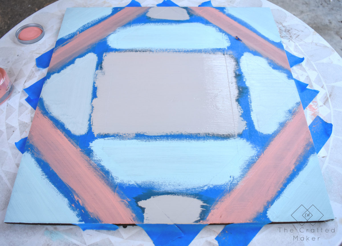 Geometric Scrap Wood Wall Art - The Crafted Maker